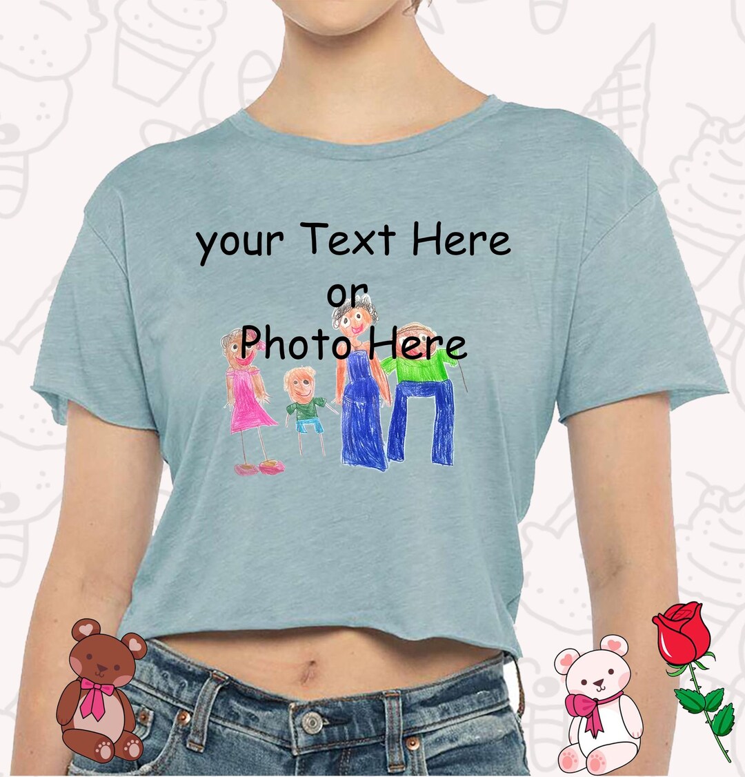 Custom Crop Top, Personalized Crop Top, Custom Crop Top for Women, Make ...