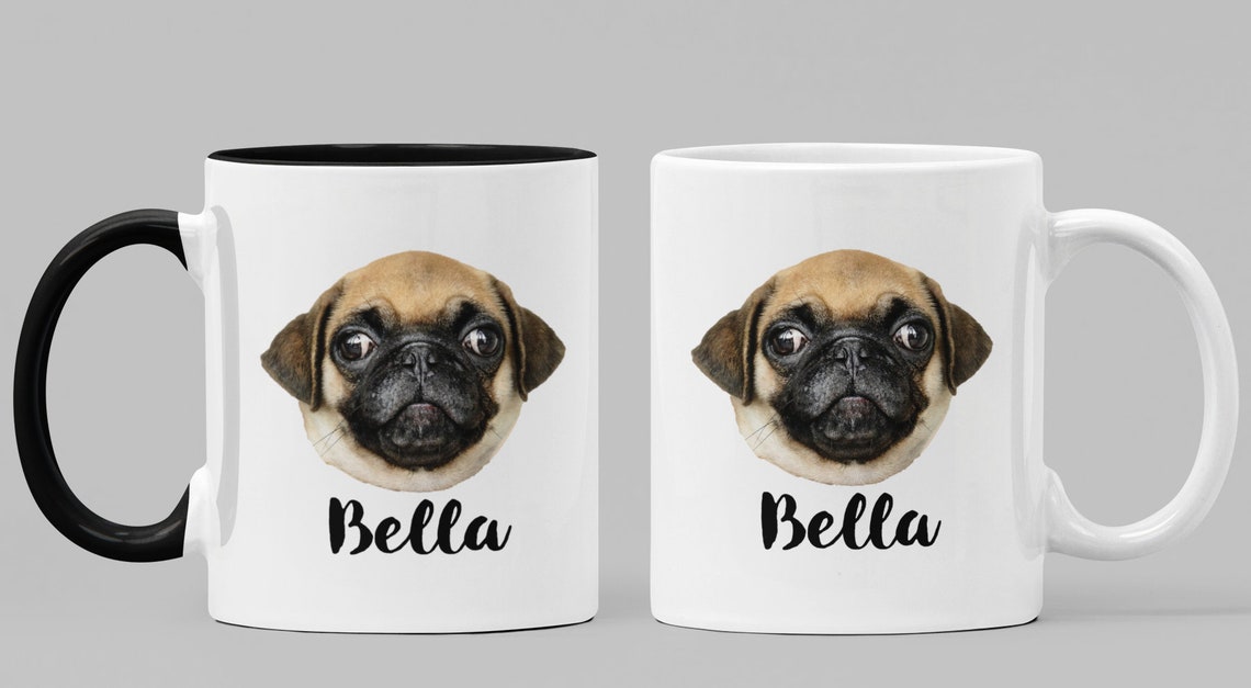 Custom Dog Mug Custom Pet Face Mug Custom Pet Portrait Mug | Etsy