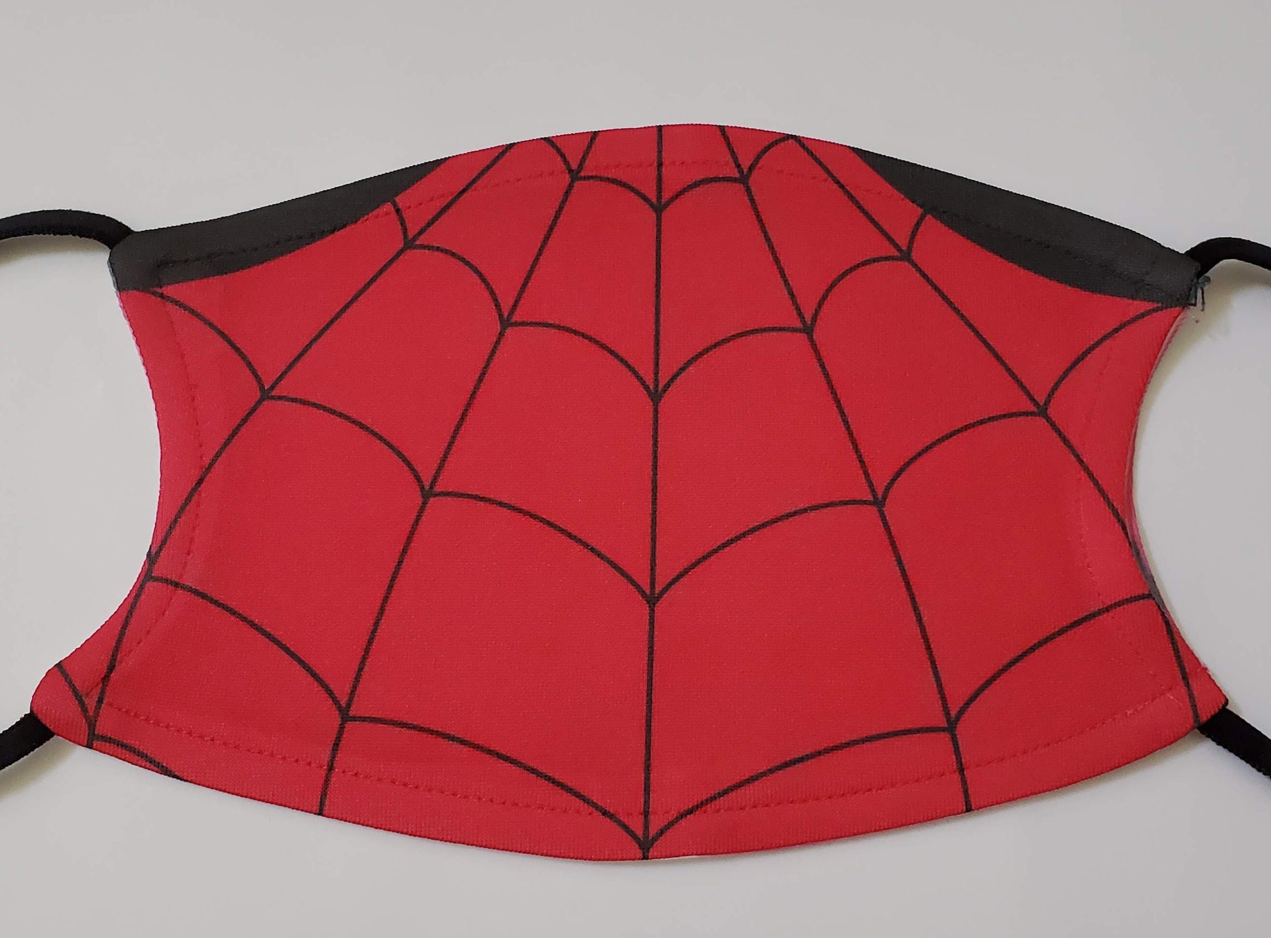 Spider Web Face Mask With TWO Filters and Pocket Super Hero | Etsy