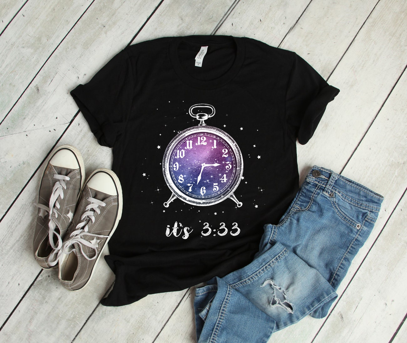 Synchronicity Numerology Angel Numbers 333 Short-sleeve Unisex T-shirt ...