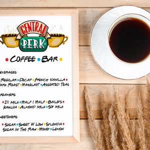 Custom Friends Themed Coffee Bar Bachelorette Hen Party Bridal Shower ...