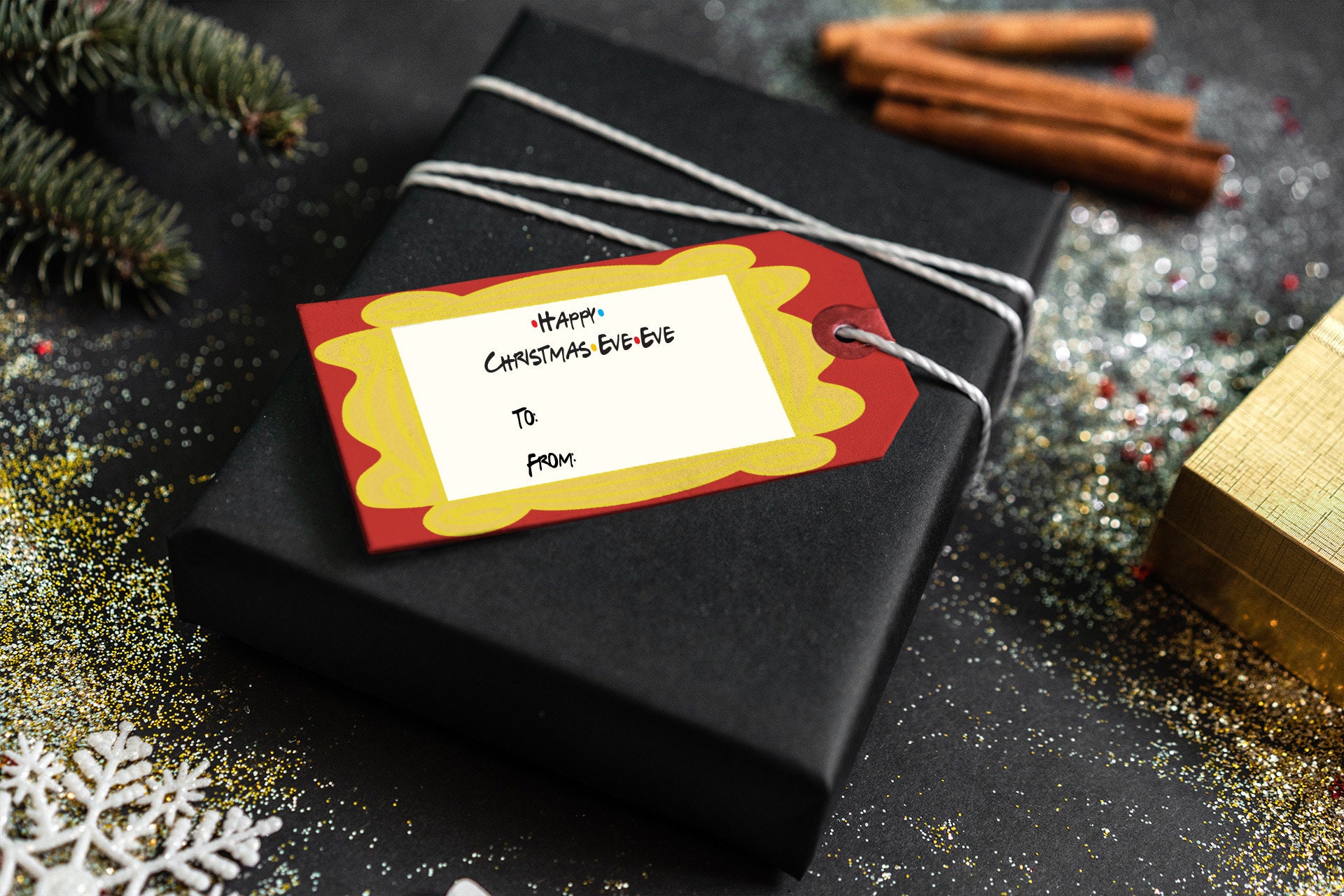 Friends Themed Gift Tags, Printable Holiday Gift Tags, Digital ...