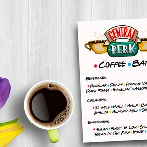 Custom Friends Themed Coffee Bar Bachelorette Hen Party Bridal Shower ...