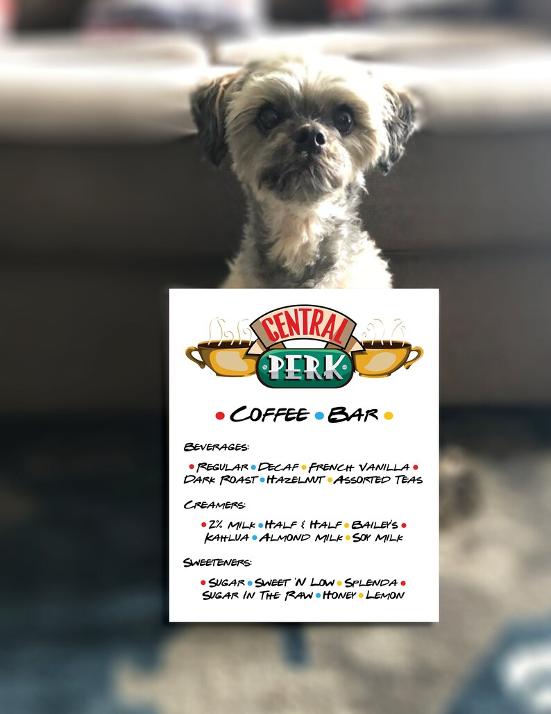 Custom Friends Themed Coffee Bar Bachelorette Bridal Shower - Etsy