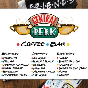 Custom Friends Themed Coffee Bar Bachelorette Hen Party Bridal Shower ...