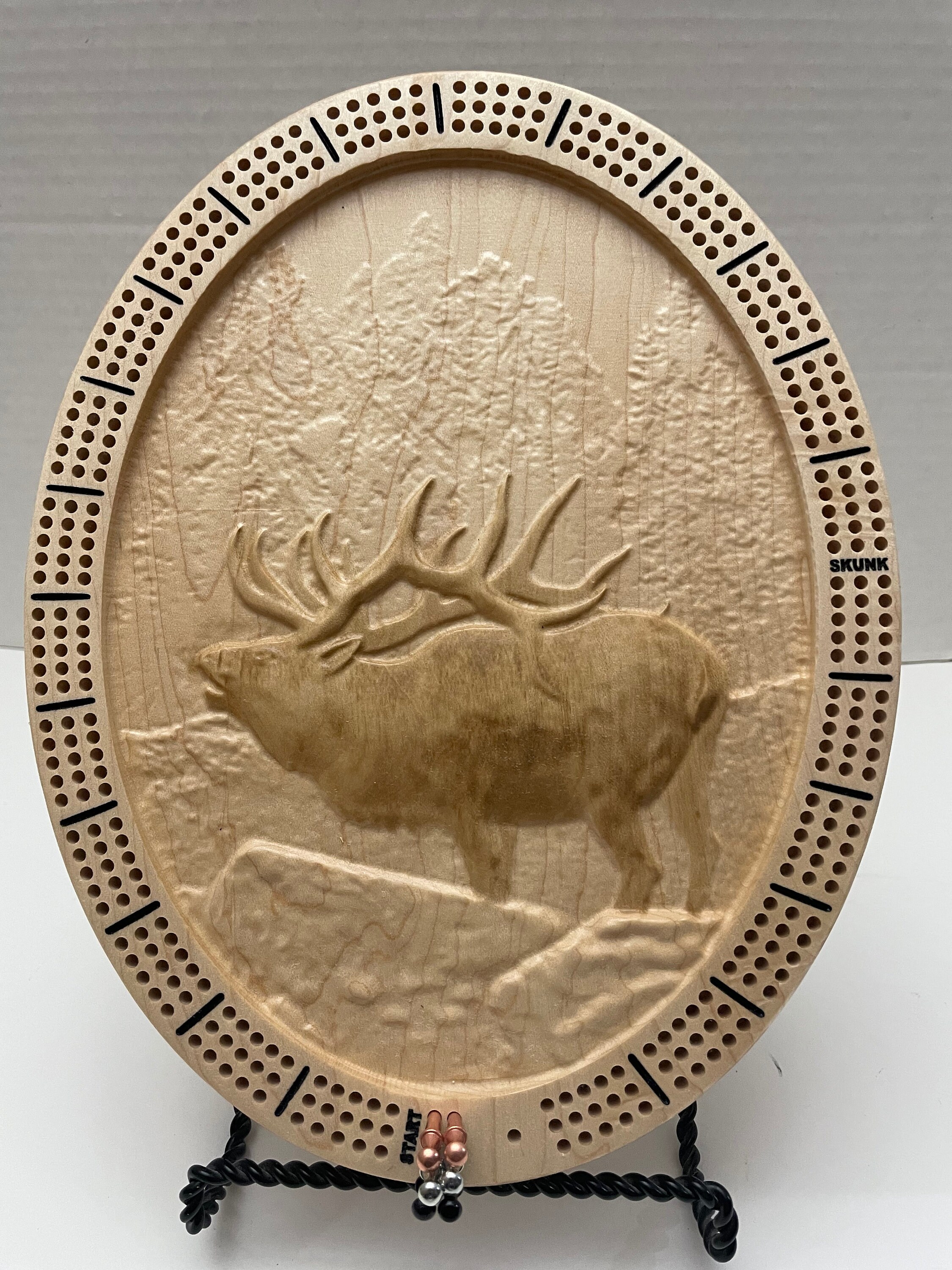 Oval Cribbage Board - Etsy