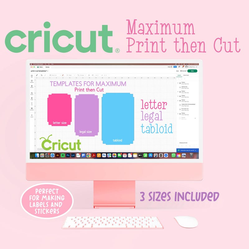 Print Then Cut Max Template - Etsy