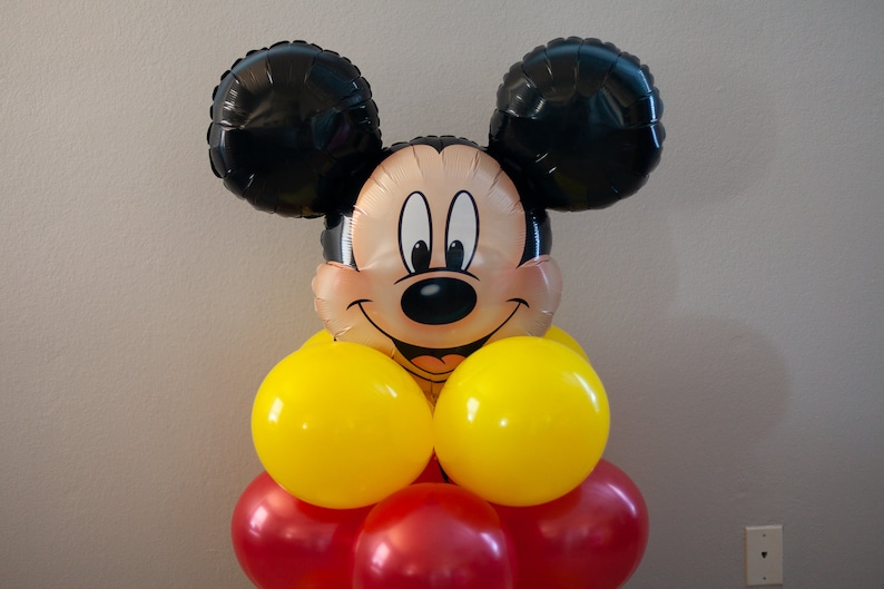 Mickey Mouse balloon column Includes balloon sizer and video | Etsy