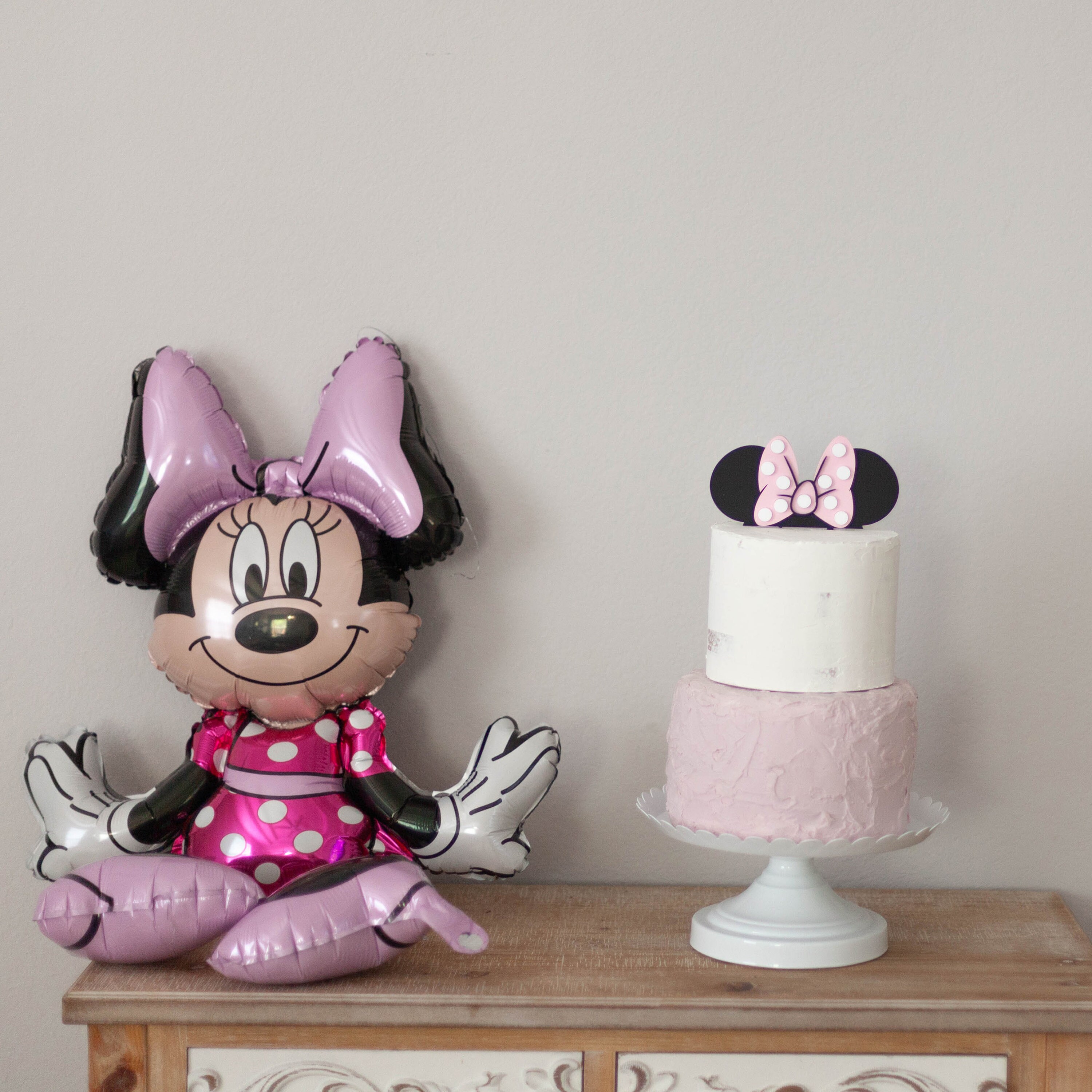 Minnie Mouse Ears and Bow Cake Topper ACRYLIC - Etsy