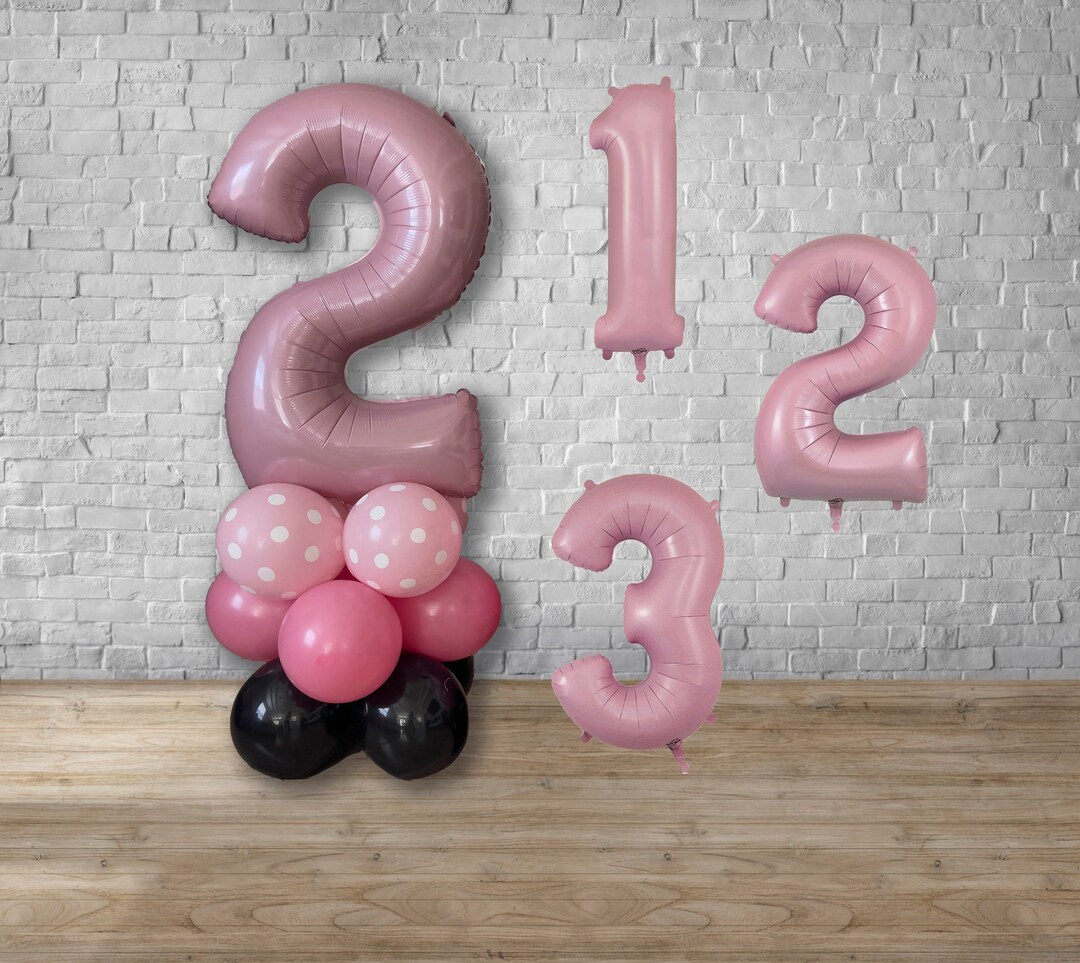 AGE 1-2-3 Balloon Column. Latex Balloons Customizable. Balloon Sizer ...