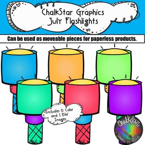 Flashlights Clip Art –chalkstar Graphics - Etsy