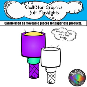 Flashlights Clip Art –chalkstar Graphics - Etsy