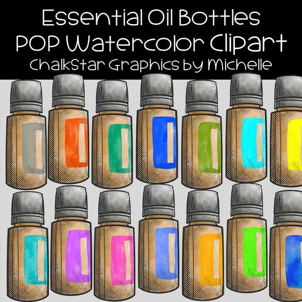 Essential Oil Clipart - Etsy