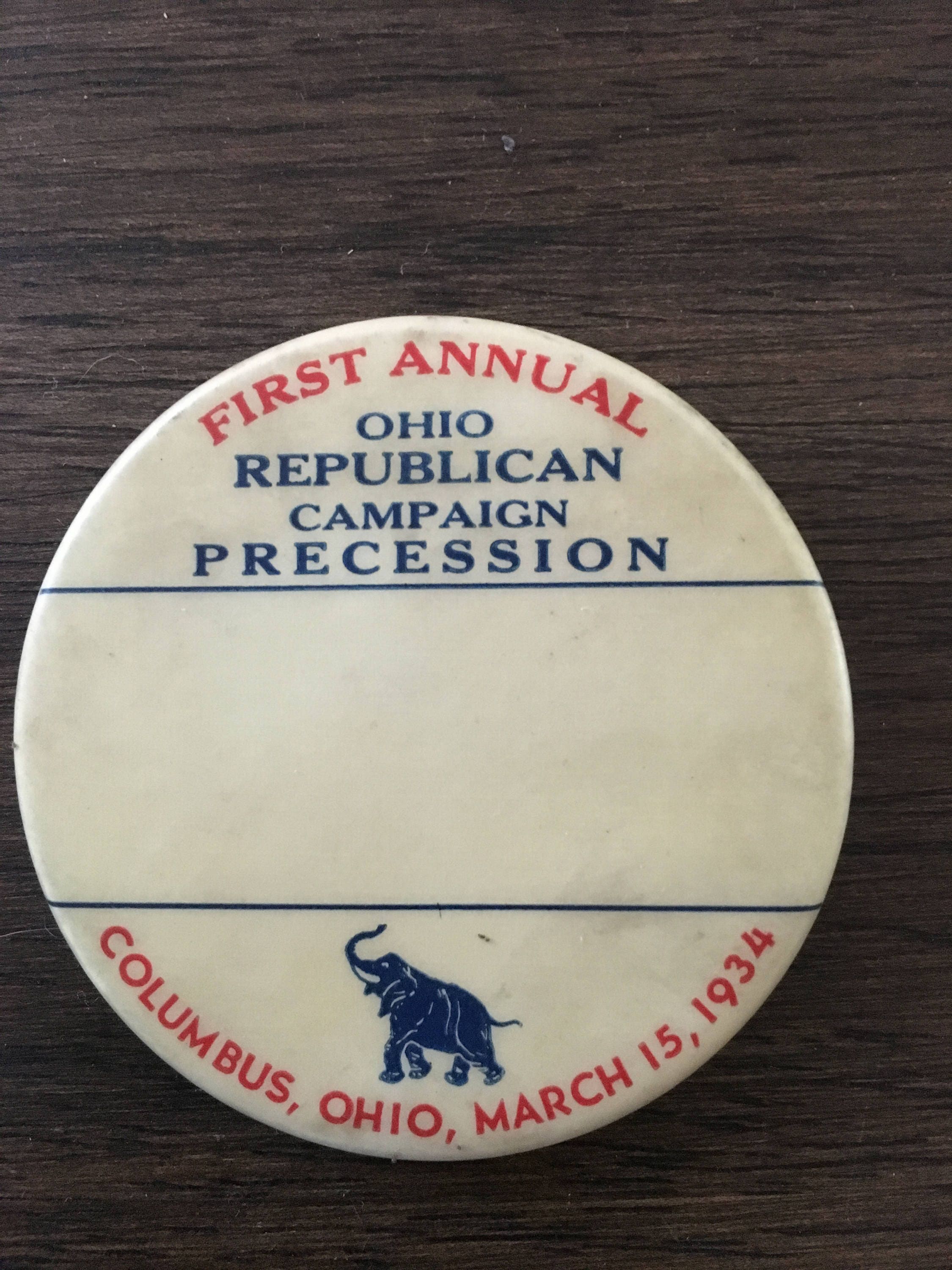 Rare Ohio Republican Campaign Button - Etsy 日本