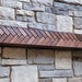 Walnut Fireplace Mantel & Floating Shelf, Solid Walnut Herringbone ...