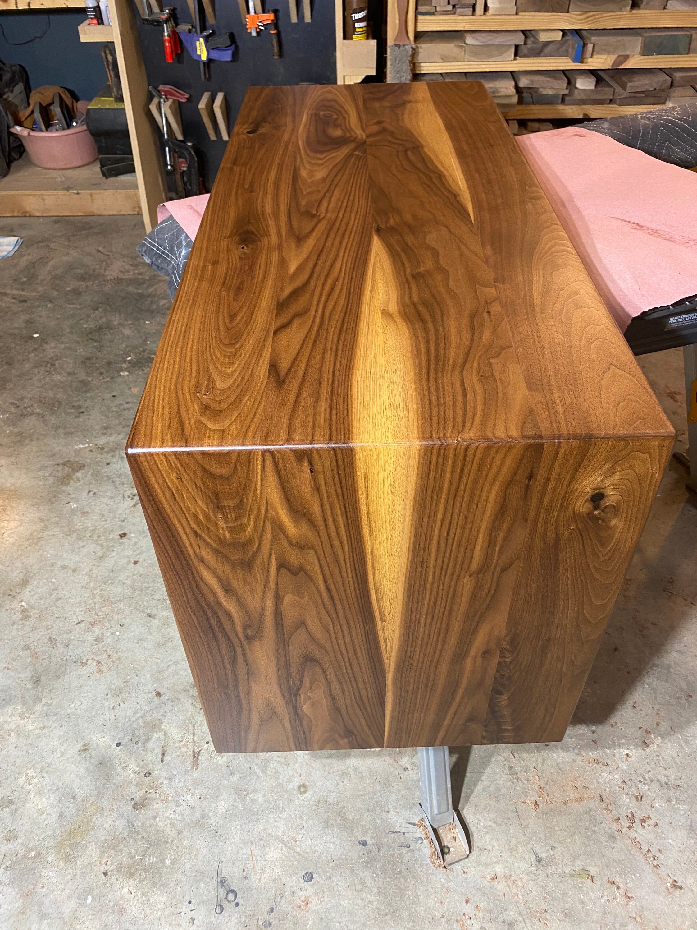 Waterfall Coffee Table in Solid Walnut Mid Century Modern - Etsy