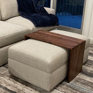 Ottoman Table Solid Walnut Custom Made to Your Ottoman, Ottoman Coffee ...