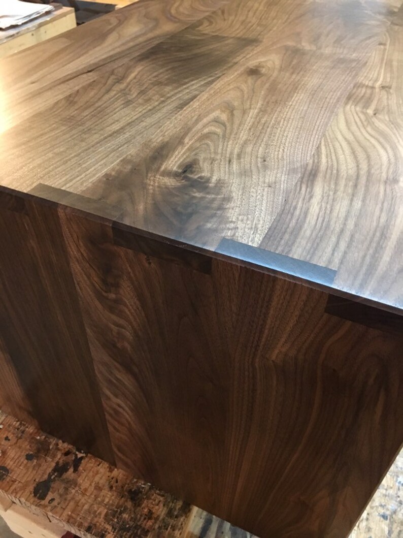 Mid Century Modern Coffee Table Solid Walnut Coffee Table - Etsy