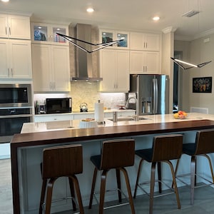 Single Leg Kitchen Island Extension Table, Walnut Kitchen Island Table ...