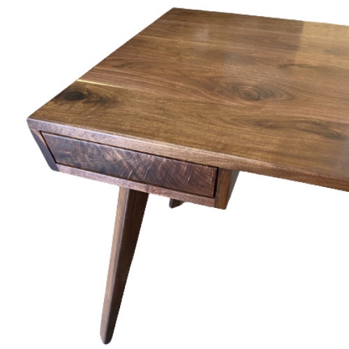 Contemporary Walnut Desk - Etsy