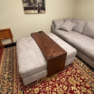 Ottoman Table Solid Walnut - Custom Made to Your Ottoman, Ottoman ...
