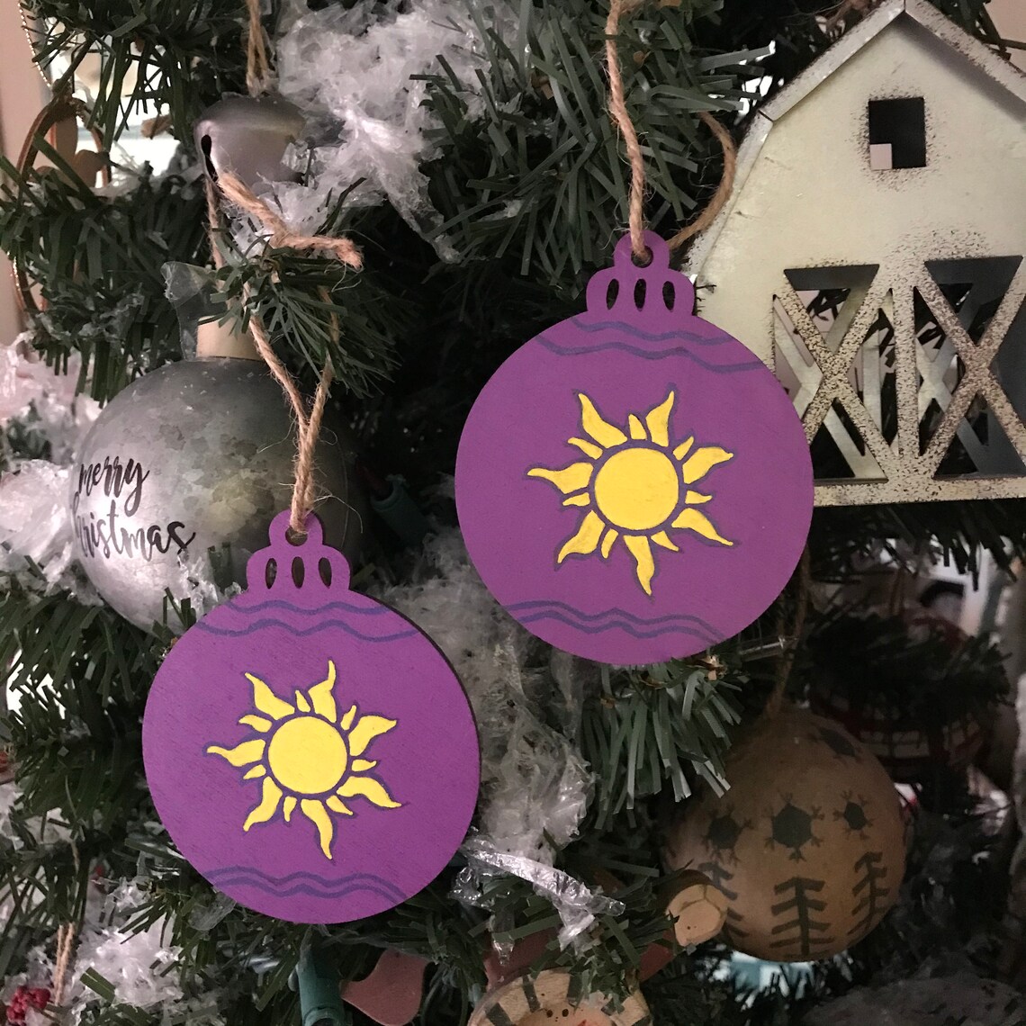 Tangled Rapunzel Sun Lantern Inspired Wooden Ornaments - Etsy