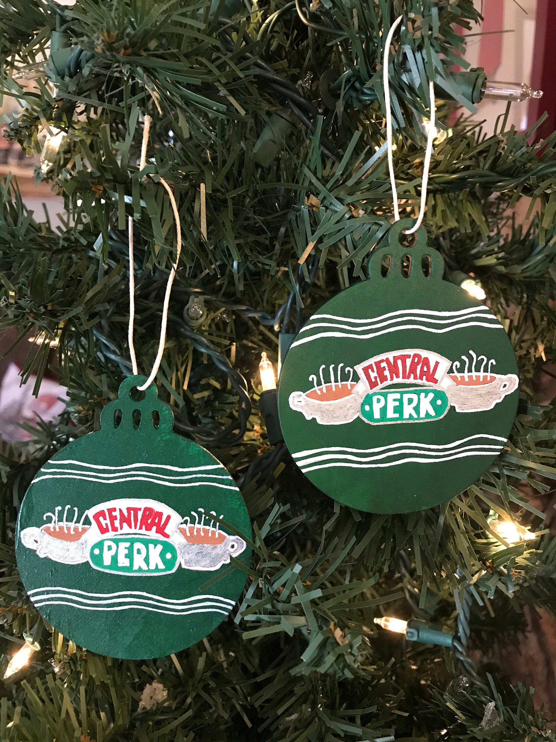 Friends Central Perk/yellow Picture Frame Inspired Wooden Ornaments - Etsy