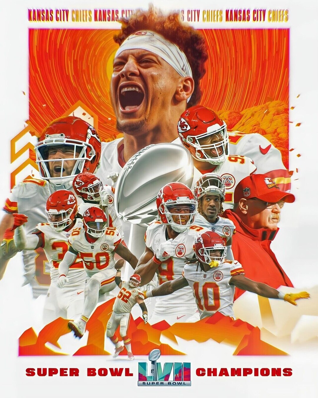 Kansas City Chiefs 2022 Super Bowl Champions Poster 1 - Etsy