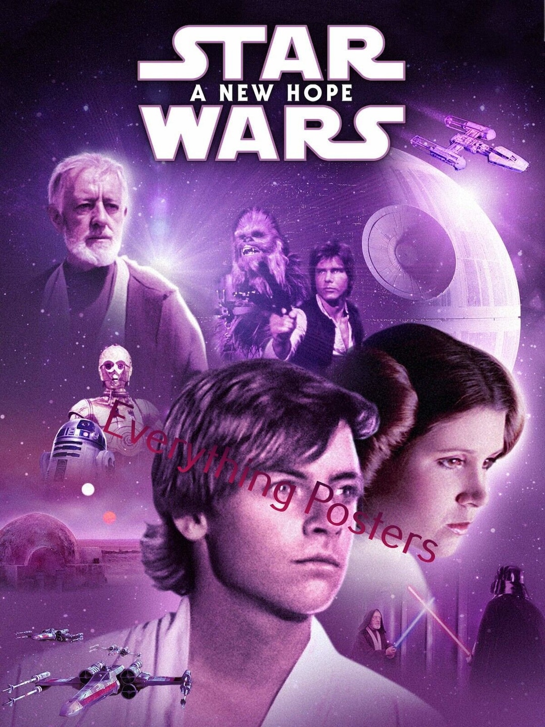 Star Wars A New Hope Movie Poster - Etsy