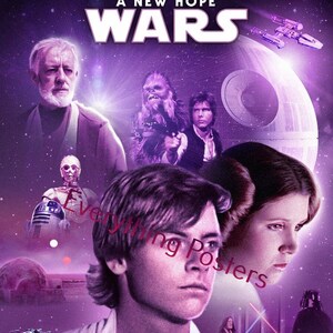 Star Wars A New Hope Movie Poster - Etsy