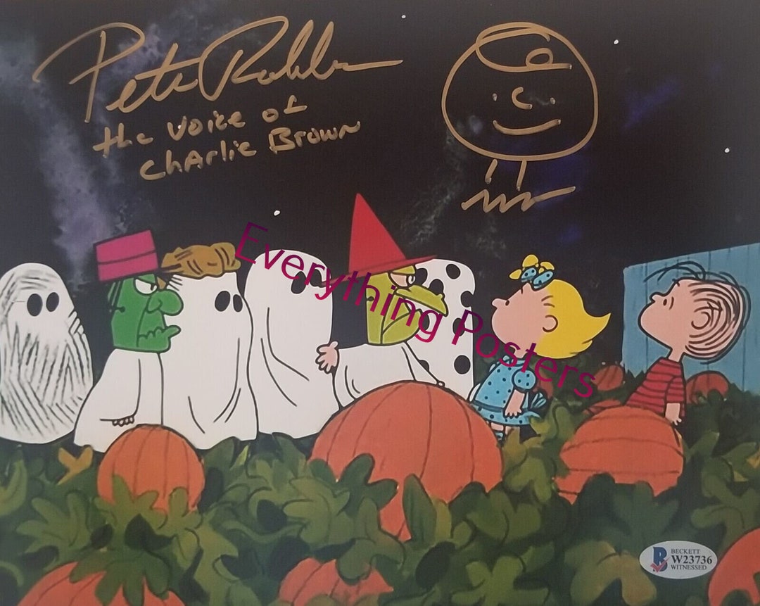 Peter Robbins Signed 8x10 Photo the Great Pumpkin Charlie Brown With ...
