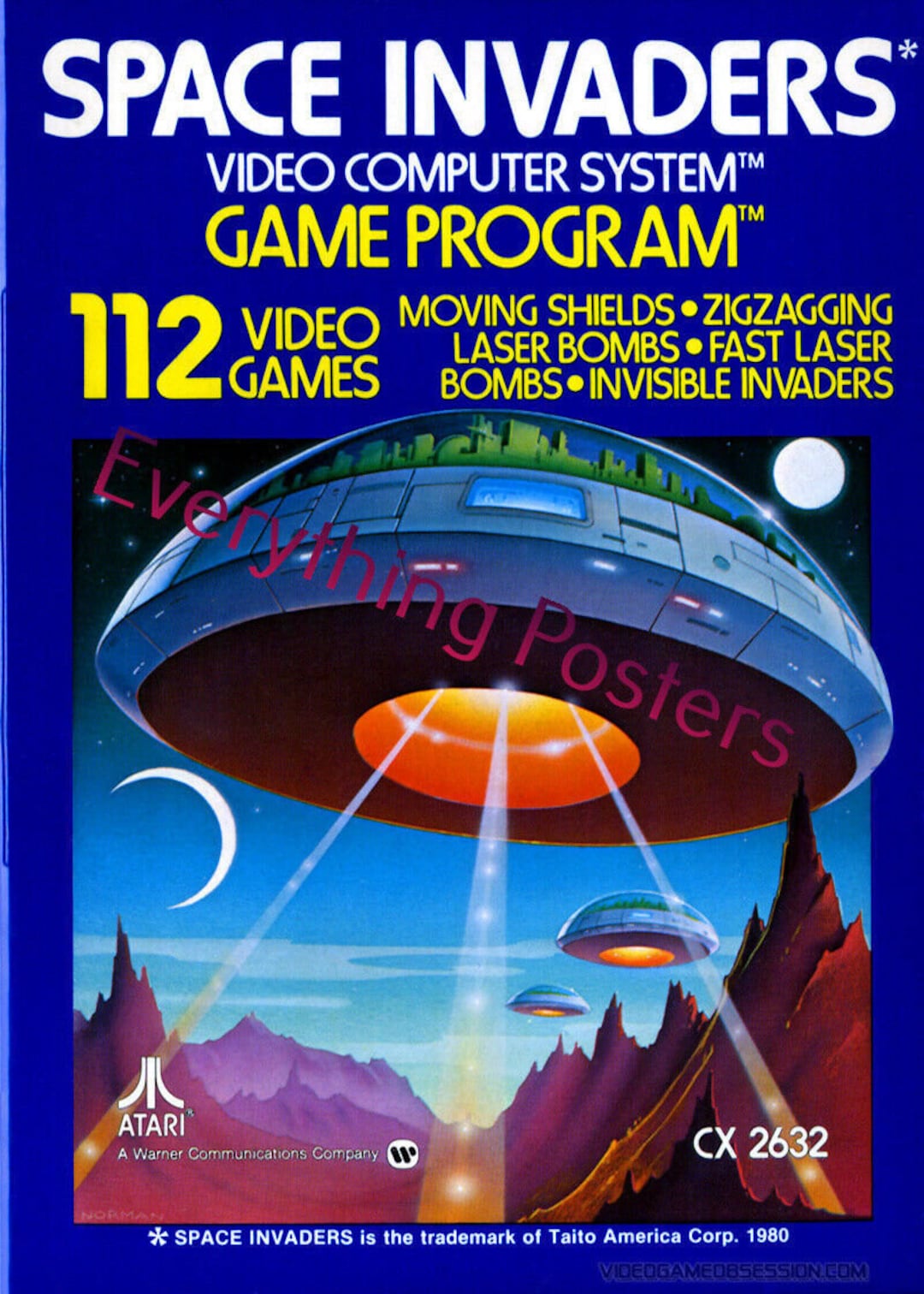 Atari 2600 Space Invaders Box Art Wall Art - Etsy