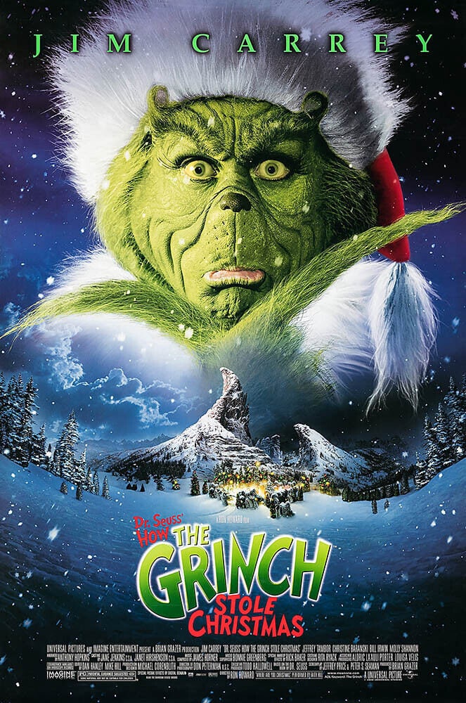 Jim Carrey As The Grinch Makeup