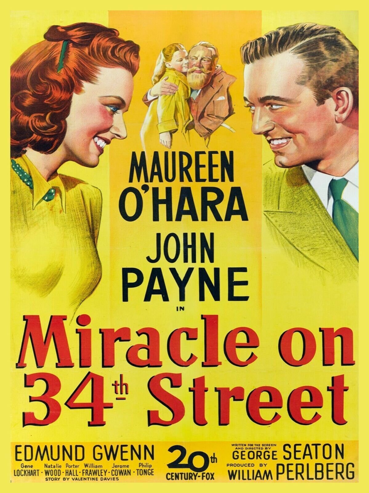 Miracle on 34th Street Movie Poster Maureen O'hara John Payne - Etsy