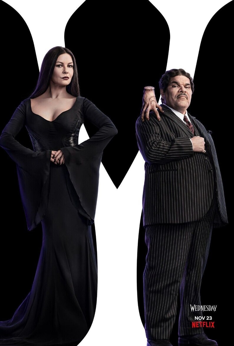 2022 Wednesday Movie Poster Jenna Ortega the Addams Family 3 - Etsy