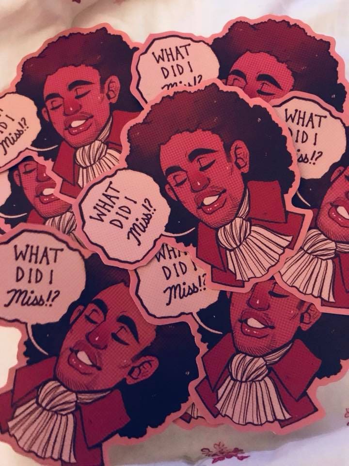 Hamilton Musical Thomas Jefferson 3 Holo Vinyl Sticker | Etsy