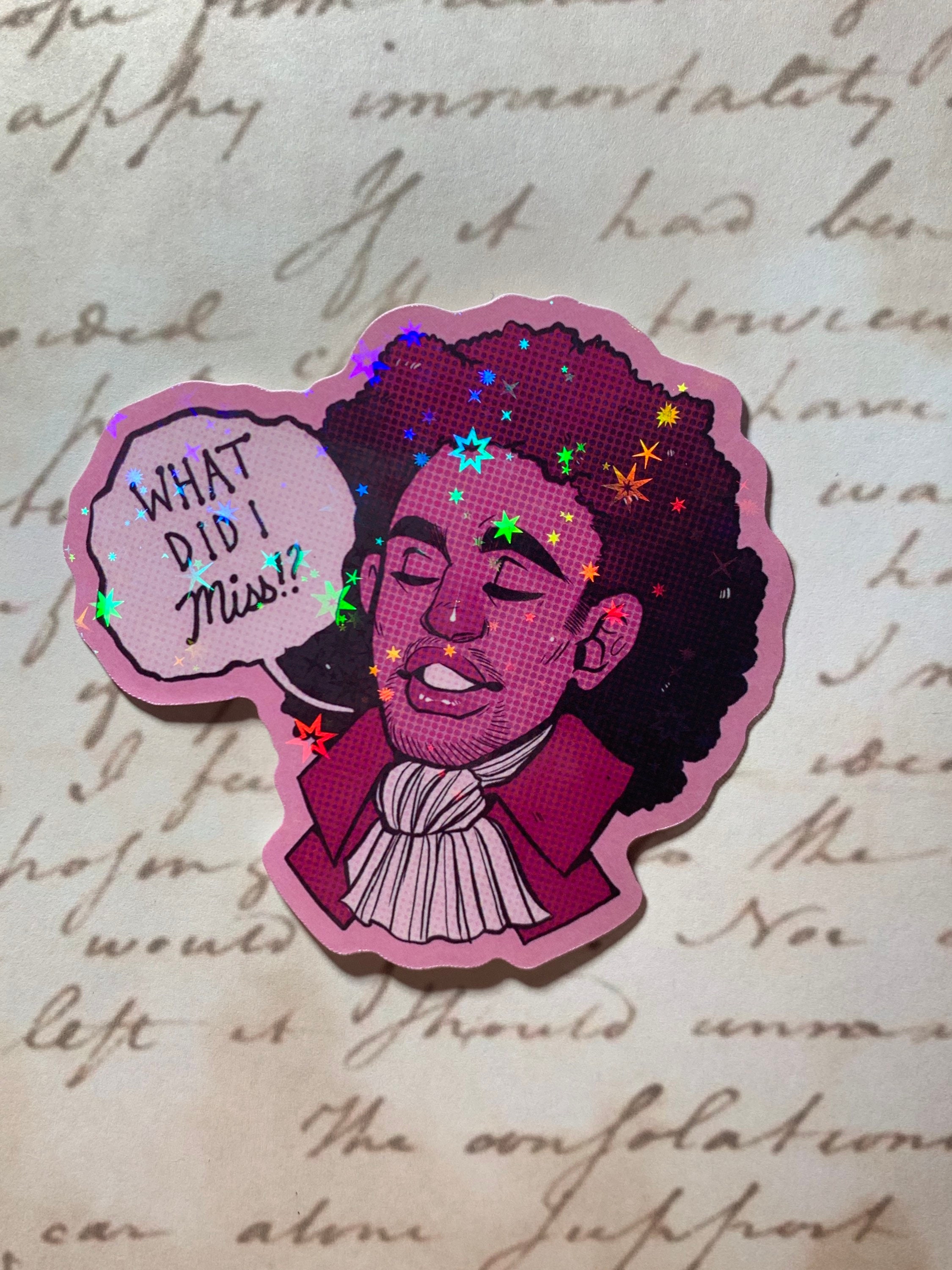Hamilton Musical Thomas Jefferson 3 Holo Vinyl Sticker - Etsy