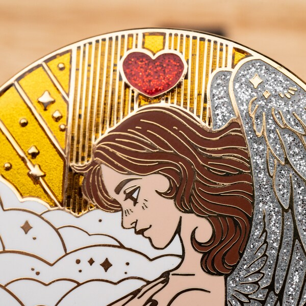 Gold Angel Pin - Etsy