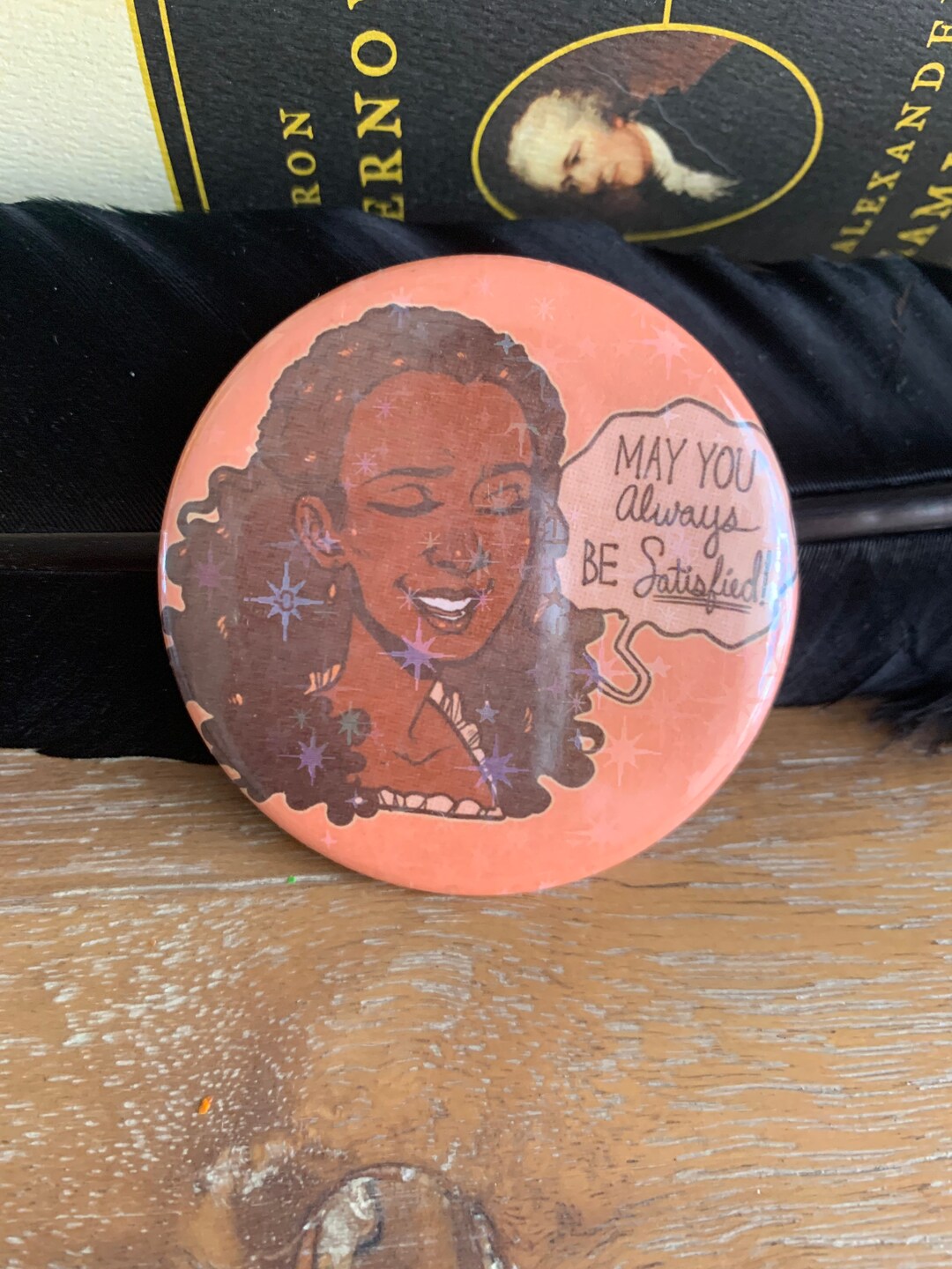 Hamilton Musical Angelica Holo Button - Etsy