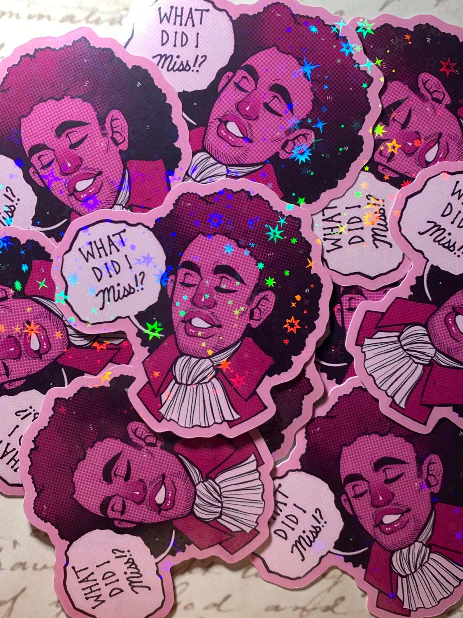 Hamilton Musical Thomas Jefferson 3 Holo Vinyl Sticker - Etsy