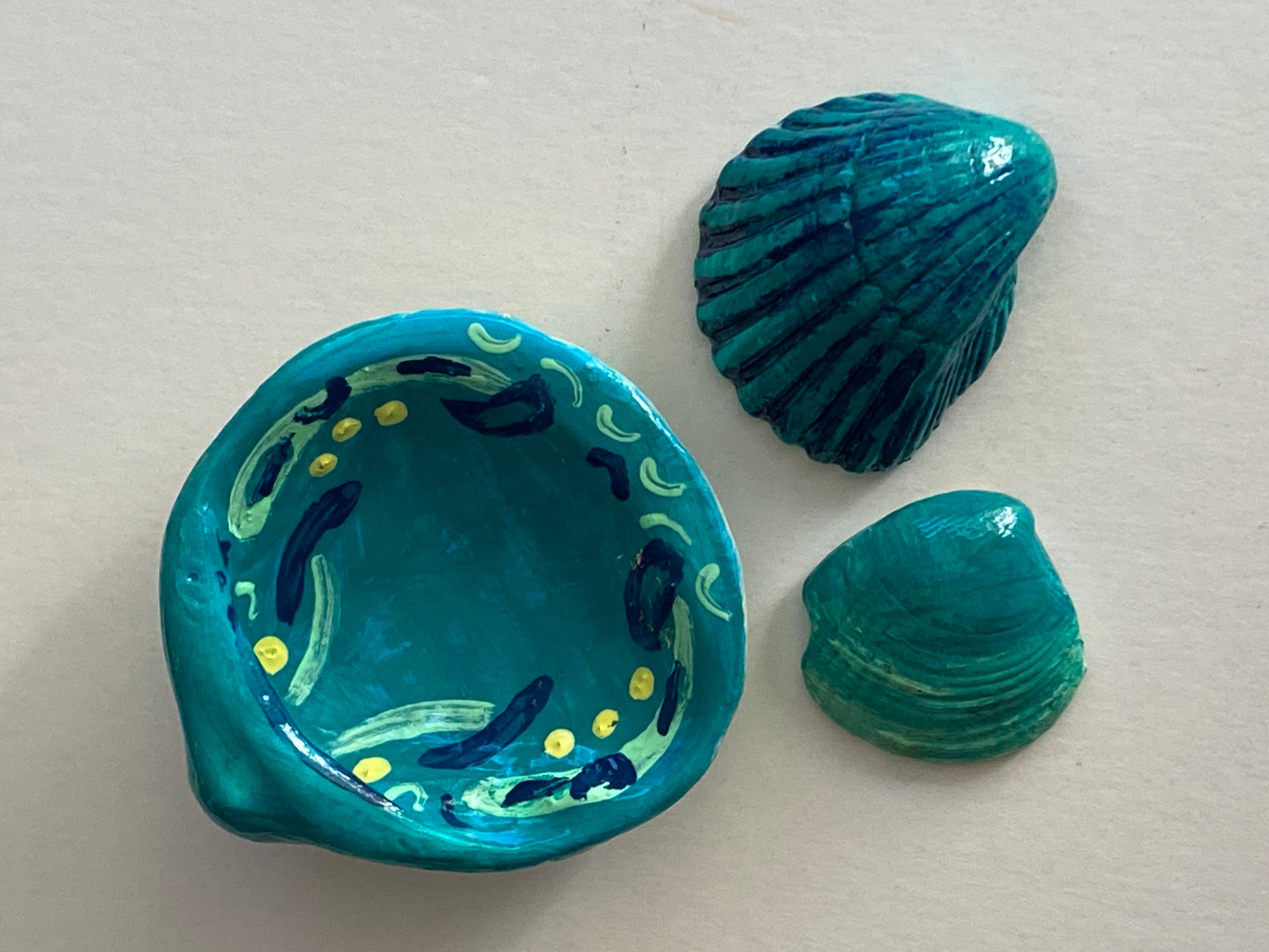 Hand-painted Seashells - Set of 10 - Etsy