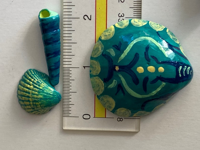 Hand-painted Seashells - Set of 10 - Etsy