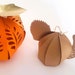 3D Turkey Placeholder Template: Thanksgiving Treat Box (digital ...