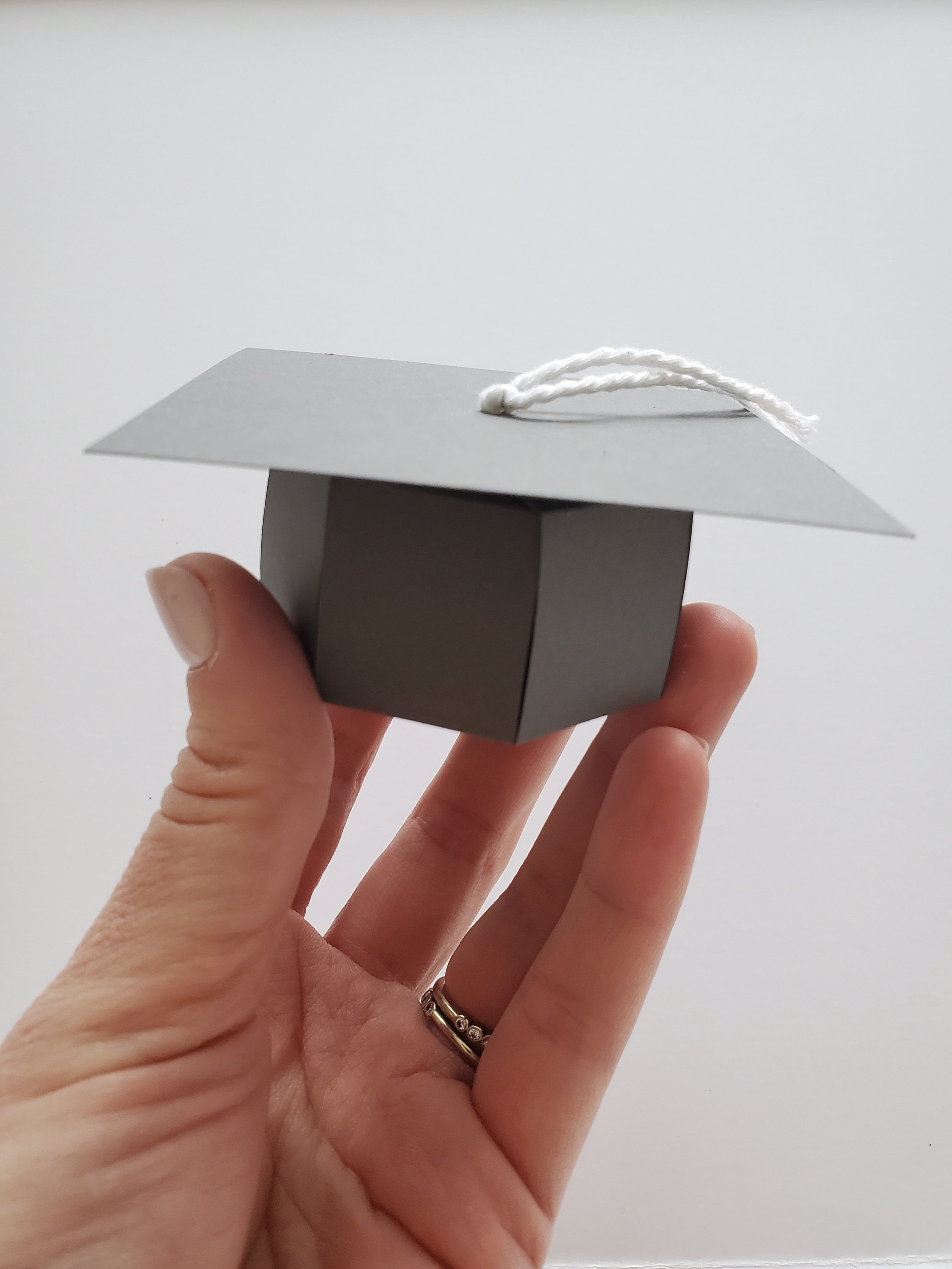 Graduation Cap Favor Box Template Fun DIY Decor & Place Setting ...