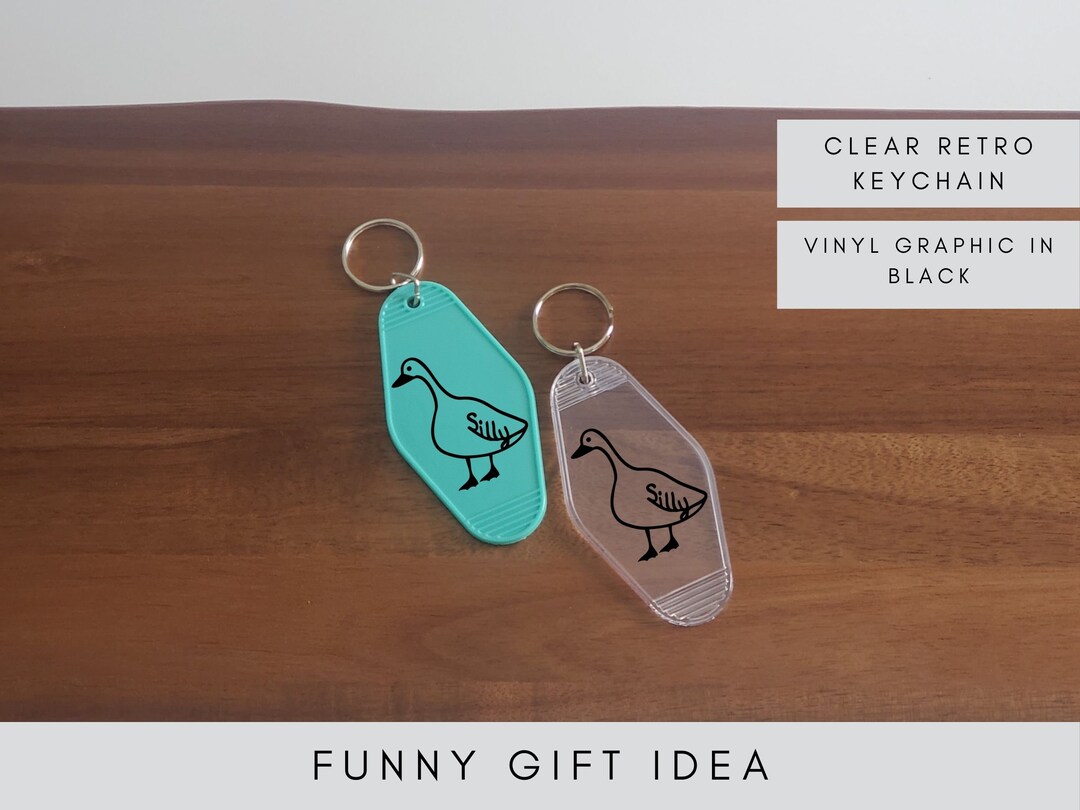 Silly Goose Retro Motel Keychain, Rude Novelty Bff Gift, Silly Goose ...