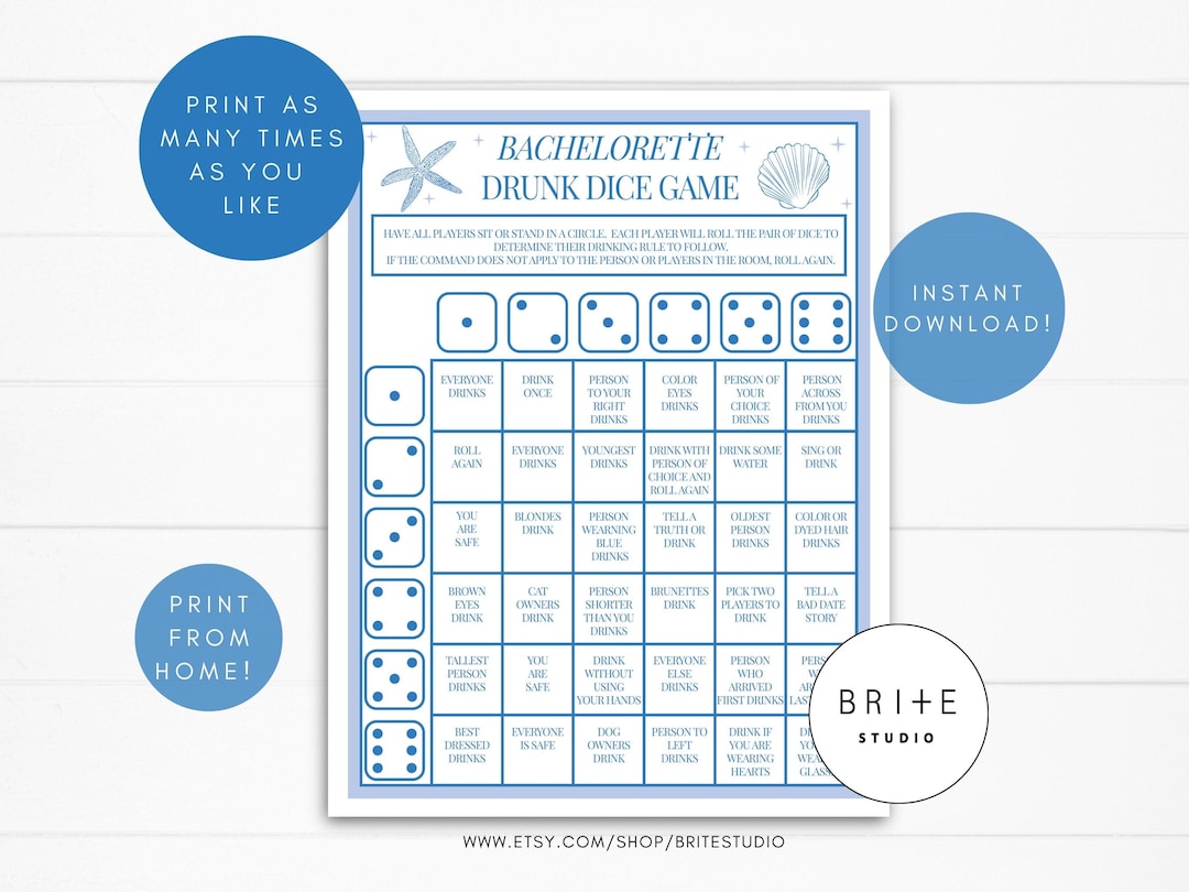 Coastal Bachelorette Party Game, Printable Coastal Bach Party Games ...