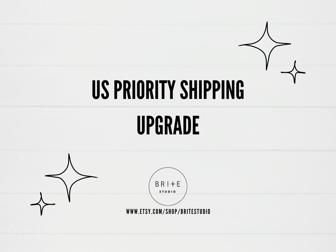 US Priority Shipping Upgrade - Etsy