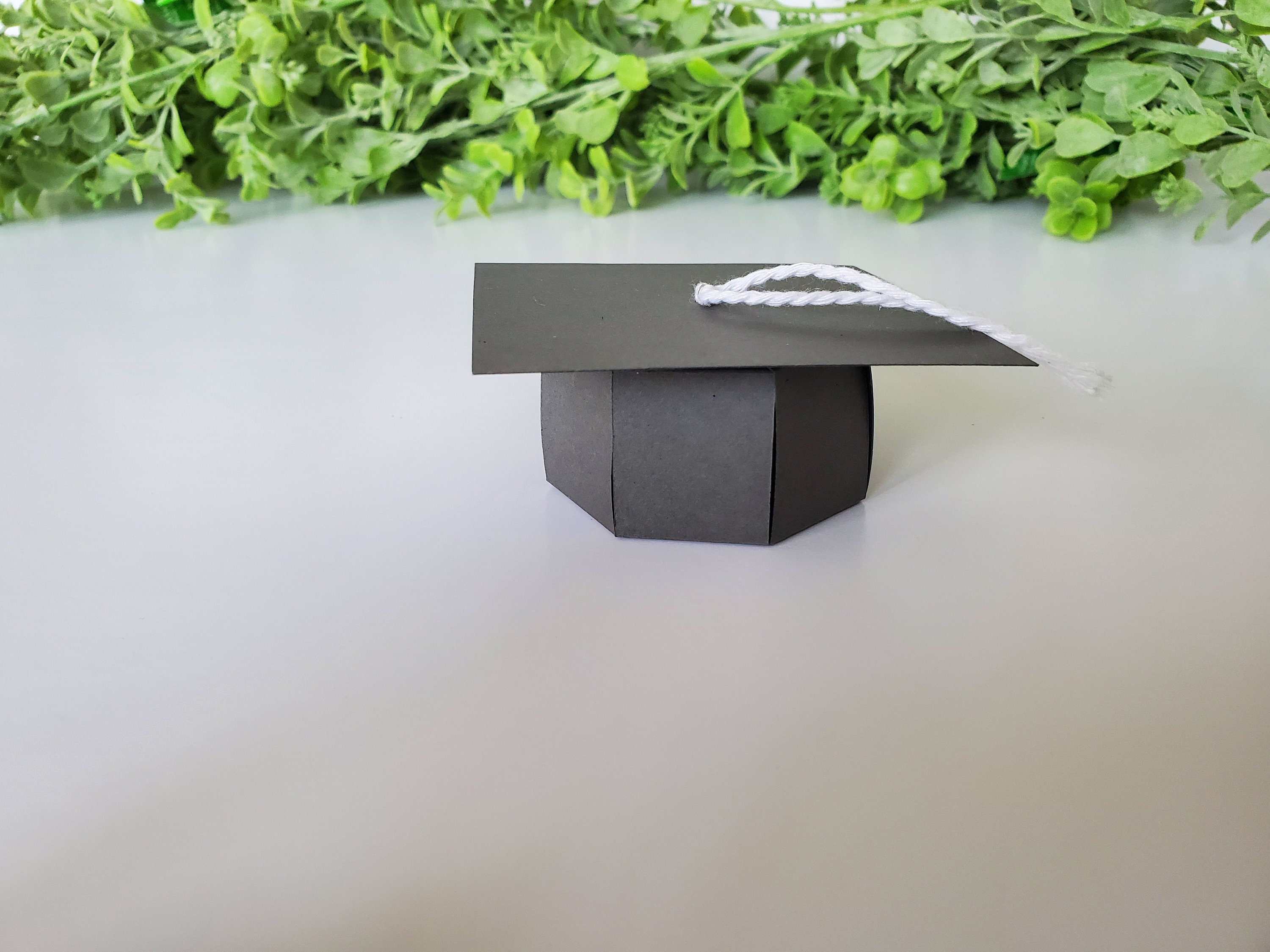 Graduation Cap Favor Box Template Fun DIY Decor & Place Setting ...