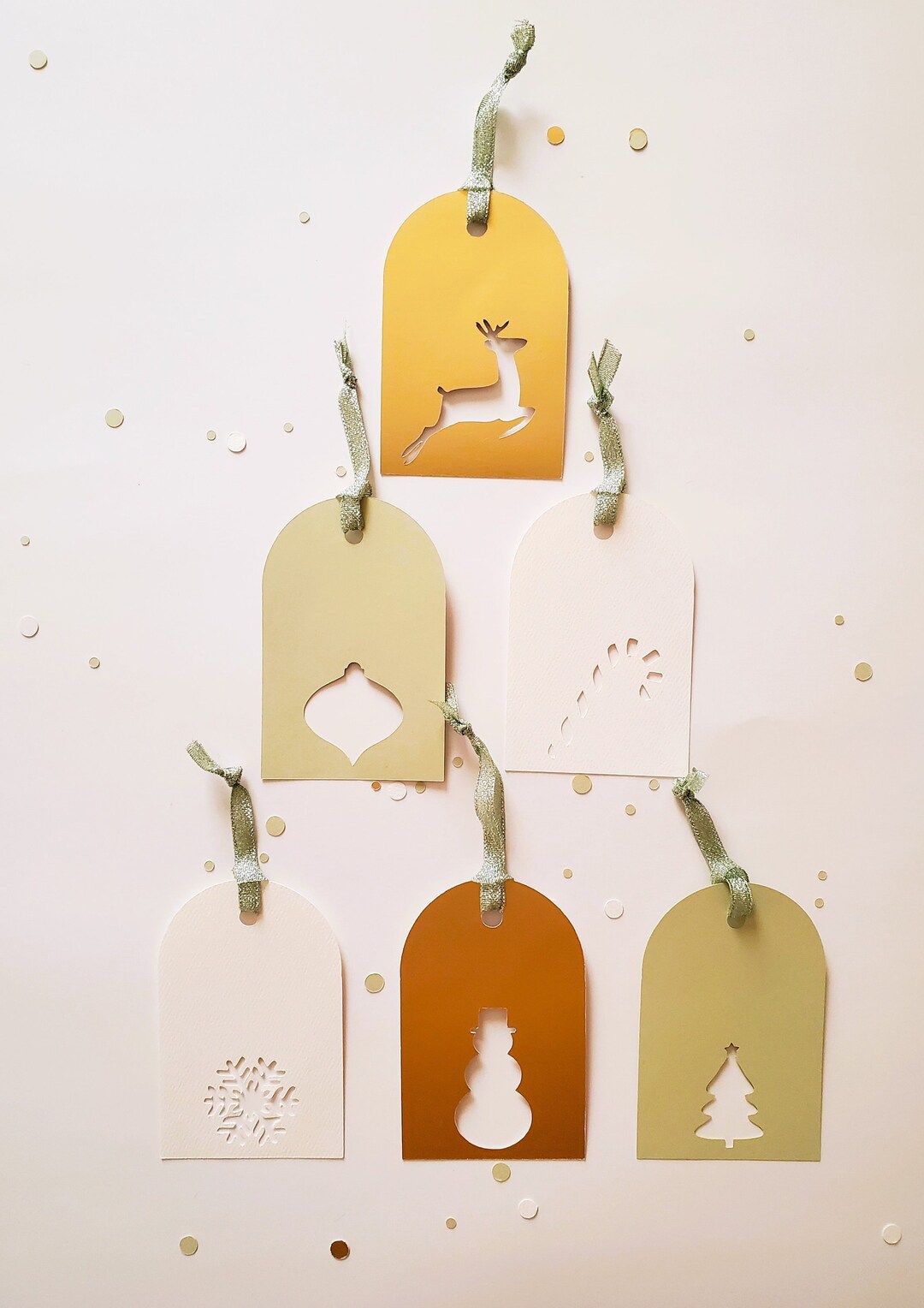 Christmas Paper Tag, Gift Tag Template, Holiday Gift Tag Set, Xmas ...