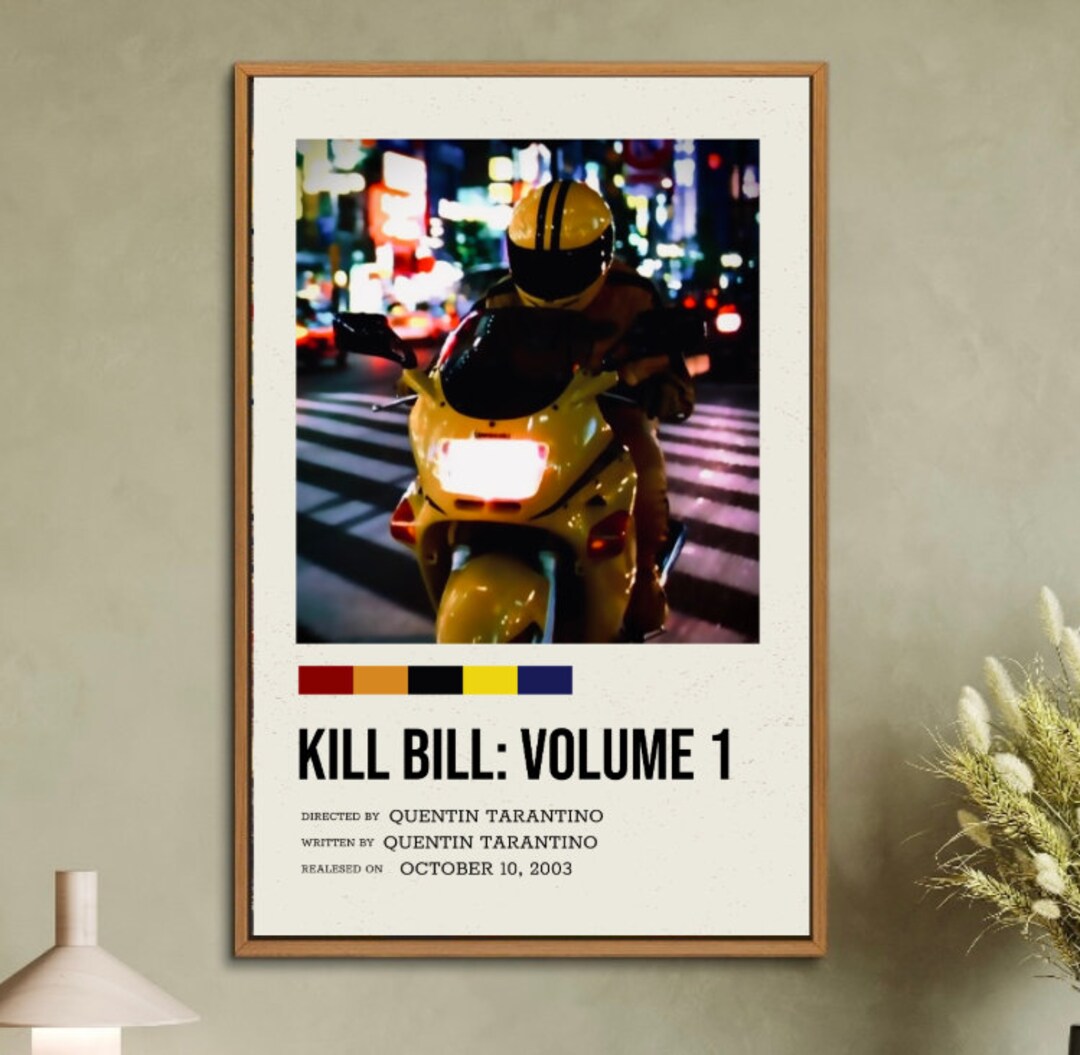 Kill Bill Volume 1 Minimalist Movie Poster, 12x 18 Inch Movie Print ...